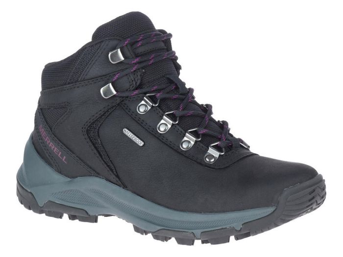 Merrell Erie Mid Ltr Wp Black Damen Wanderschuhe