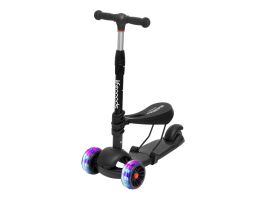LifeGoods MultiRider Kinderroller Mit Sitz - Black